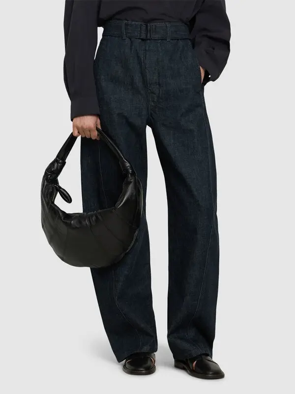 LEMAIRE Fortune Croissant Leather Shoulder Bag