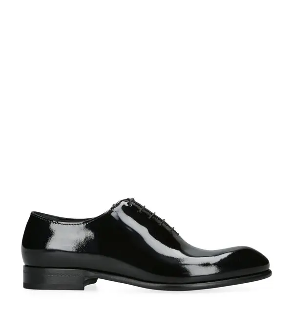 Zegna Patent Leather Vienna Oxford Shoes