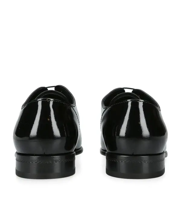 Zegna Patent Leather Vienna Oxford Shoes