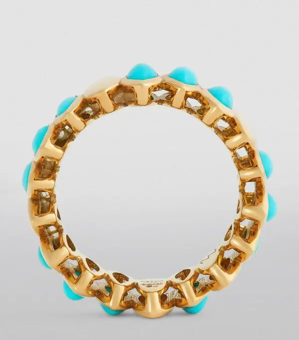 NETALI NISSIM Yellow And Turquoise Navette Ring