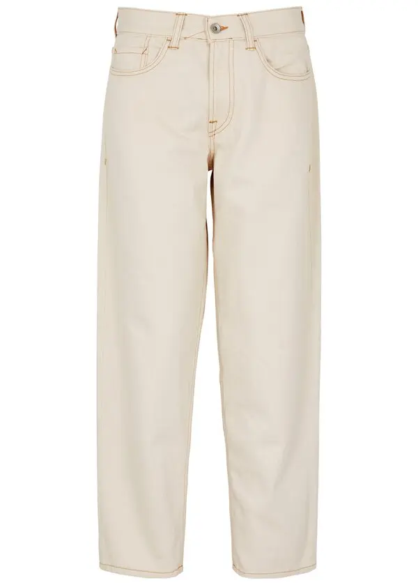 You Must Create Tearaway Straight-leg Jeans - Ecru