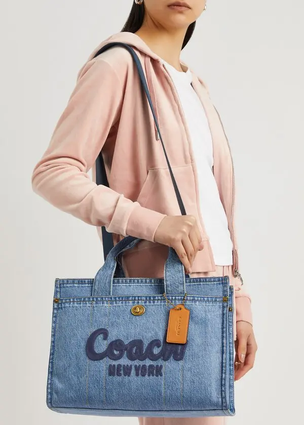 Coach Cargo Logo-Embroidered Tote In Denim - 40% Off | Editorialist