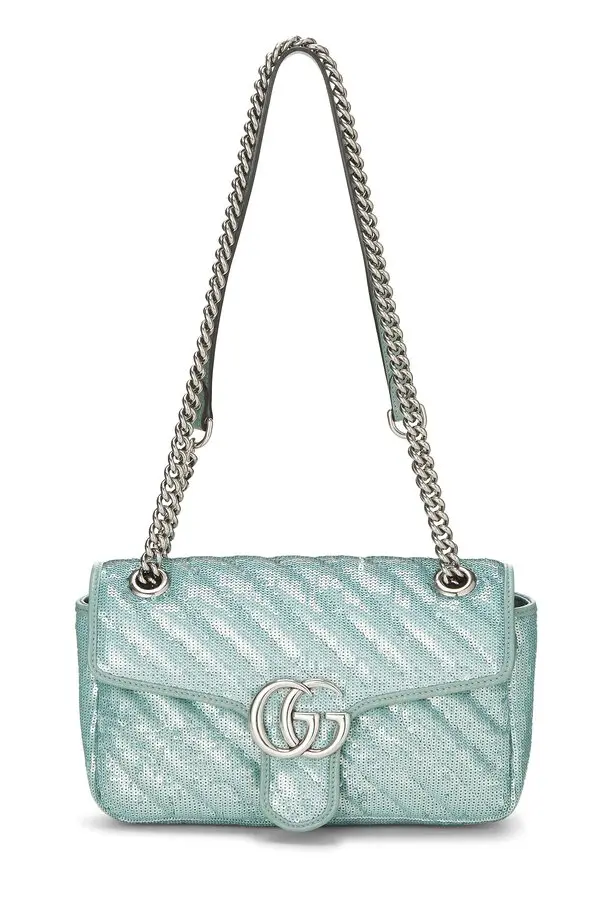 Gucci Gg Marmont Shoulder Bag - Blue