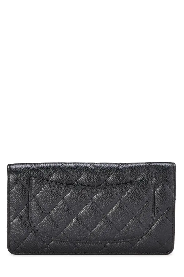 Chanel Quilted Caviar Yen Wallet