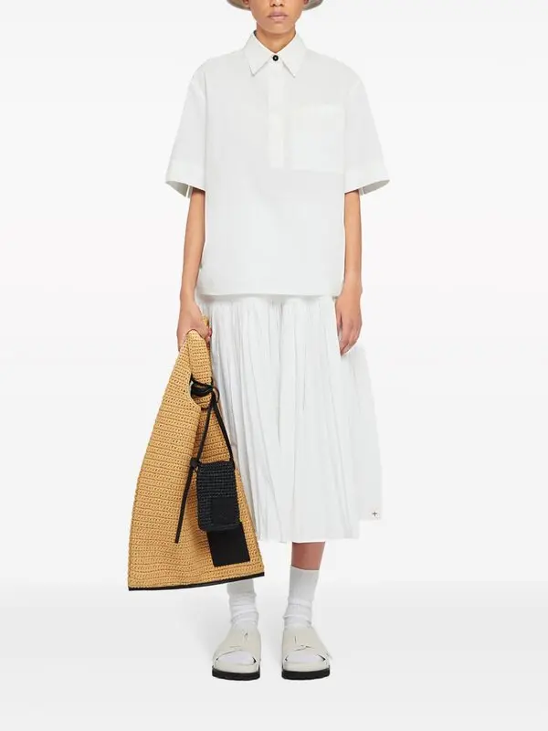 JIL SANDER Pleated Midi Skirt