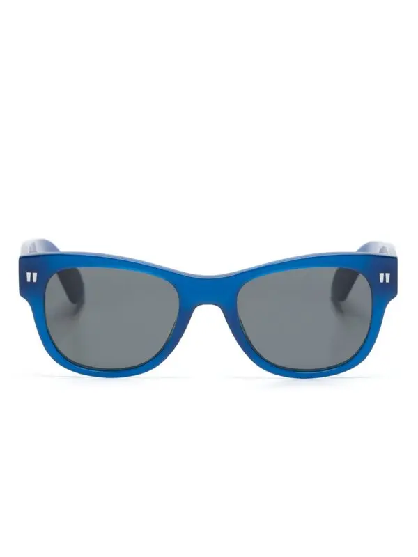 Off-White Moab Oval-frame Sunglasses - Blue
