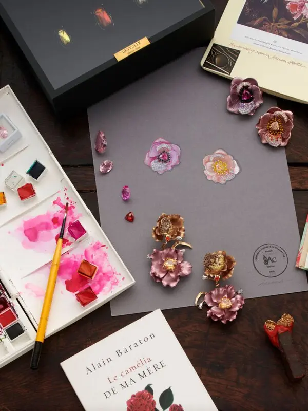 ANABELA CHAN 18kt Rose Gold Bloom Earrings - Pink