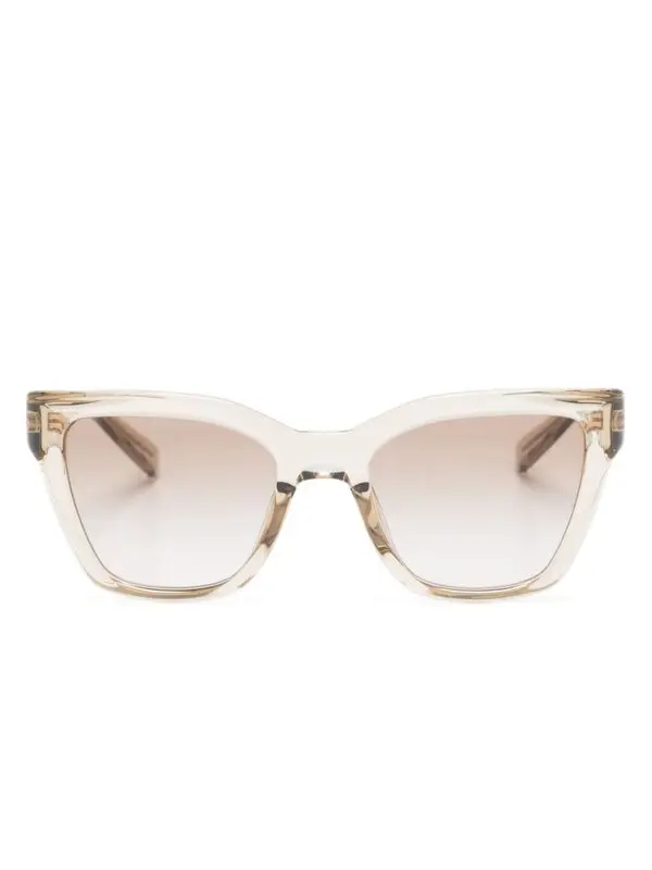 Saint Laurent Gradient Square-frame Sunglasses - Yellow