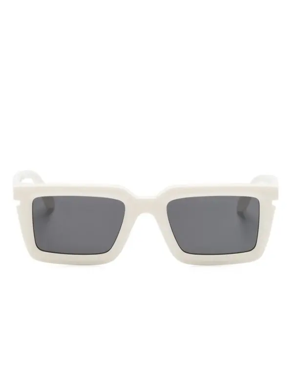 Off-White Rectangle-frame Sunglasses - White