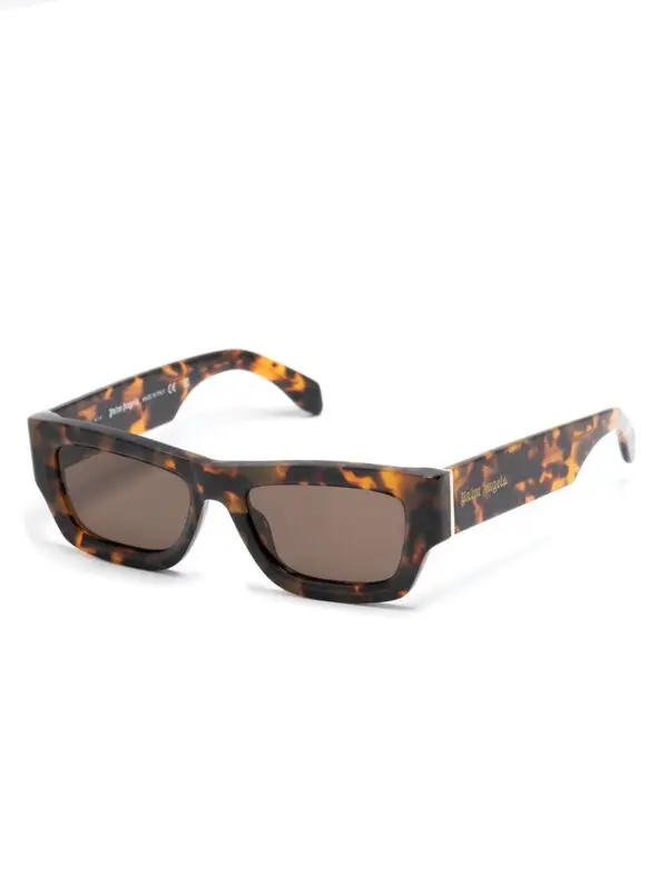 Palm Angels Tortoiseshell Rectangle-frame Sunglasses