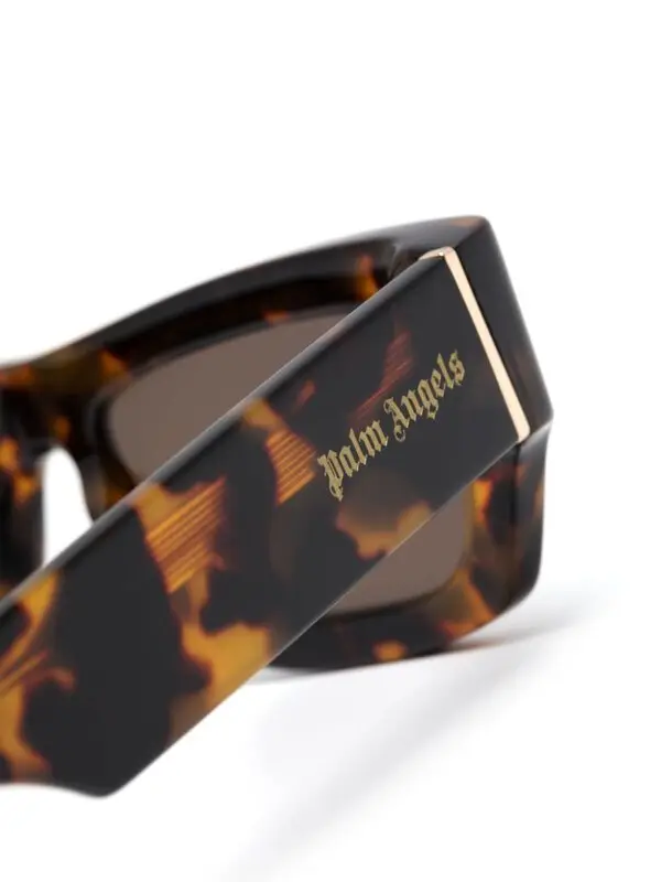 Palm Angels Tortoiseshell Rectangle-frame Sunglasses