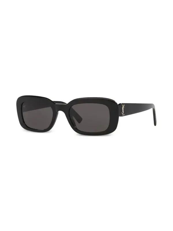 Saint Laurent Rectangle-frame Sunglasses - Black