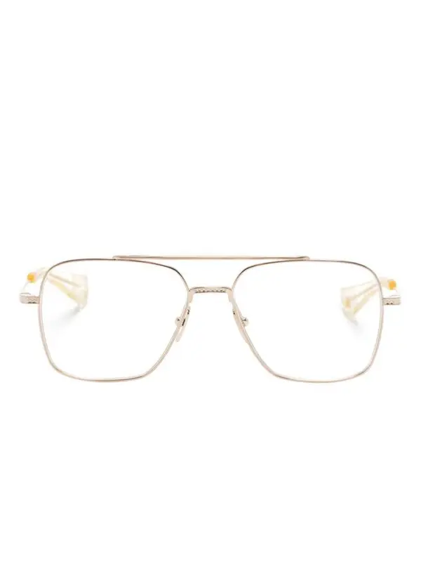 Dita Flight Seven Aviator Eyeglasses - Gold