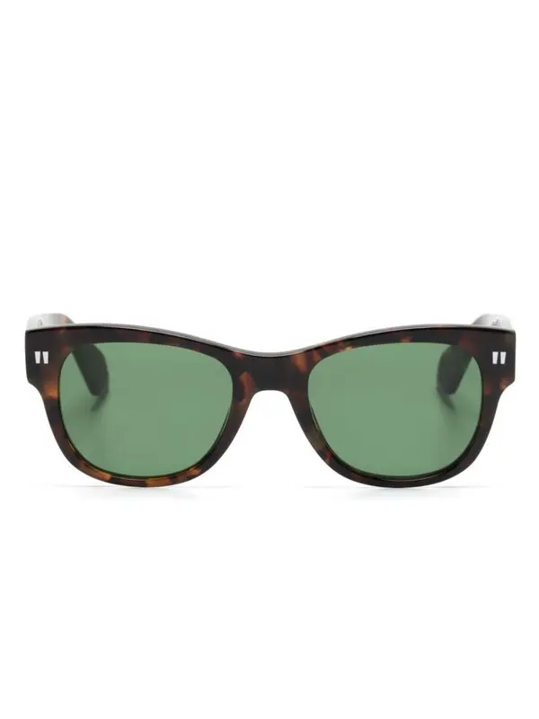 Off-White Moab Oval-frame Sunglasses - Brown