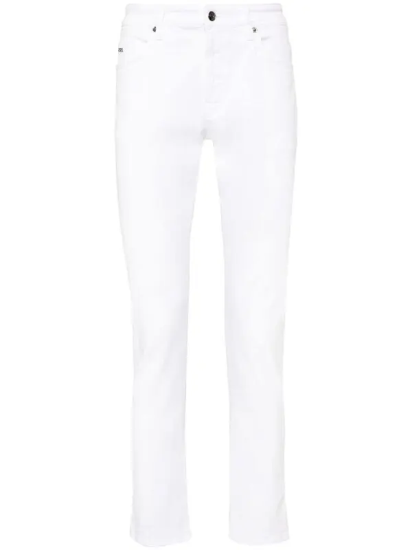 BOSS Low-rise Slim-fit Jeans - White