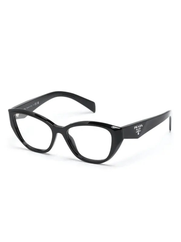 Prada Logo-engraved Cat-eye Glasses