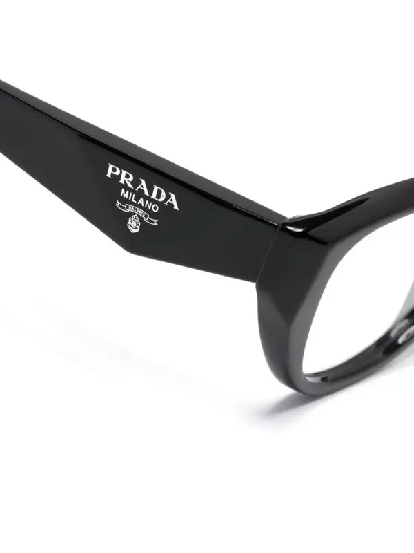 Prada Logo-engraved Cat-eye Glasses