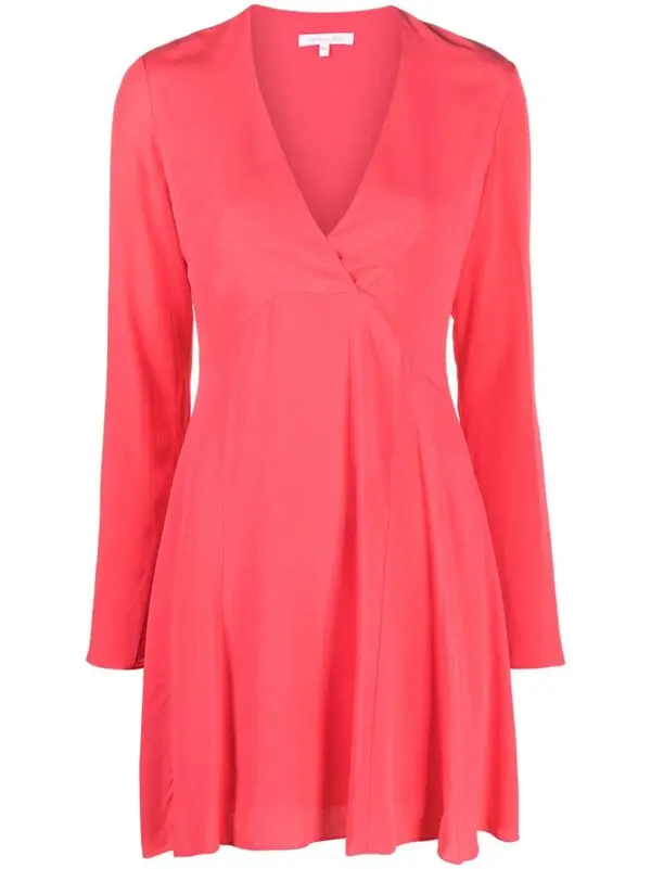 Patrizia Pepe Long-sleeve Panelled Dress - Pink