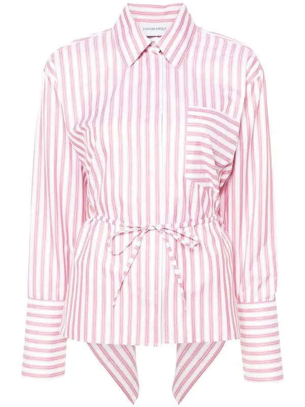 Viktor & Rolf Volant Striped Shirt