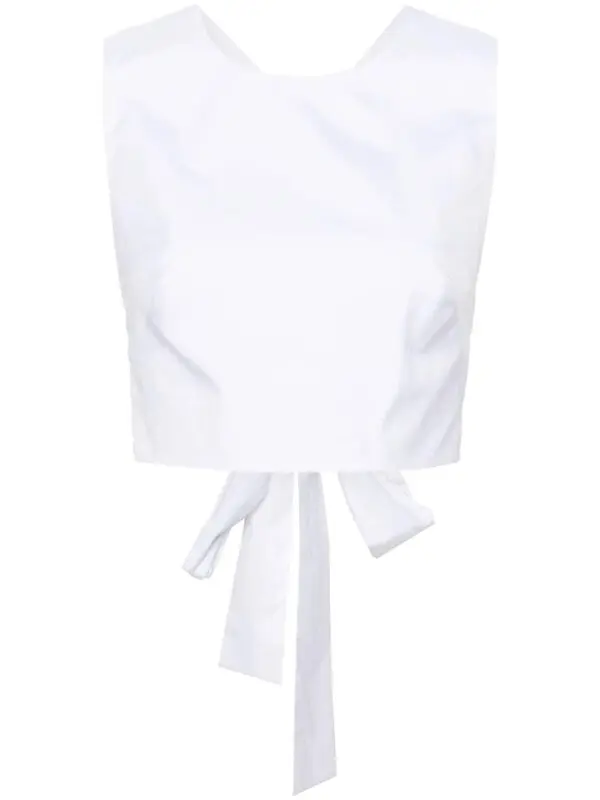 Viktor & Rolf Wraparound Cropped Top - White