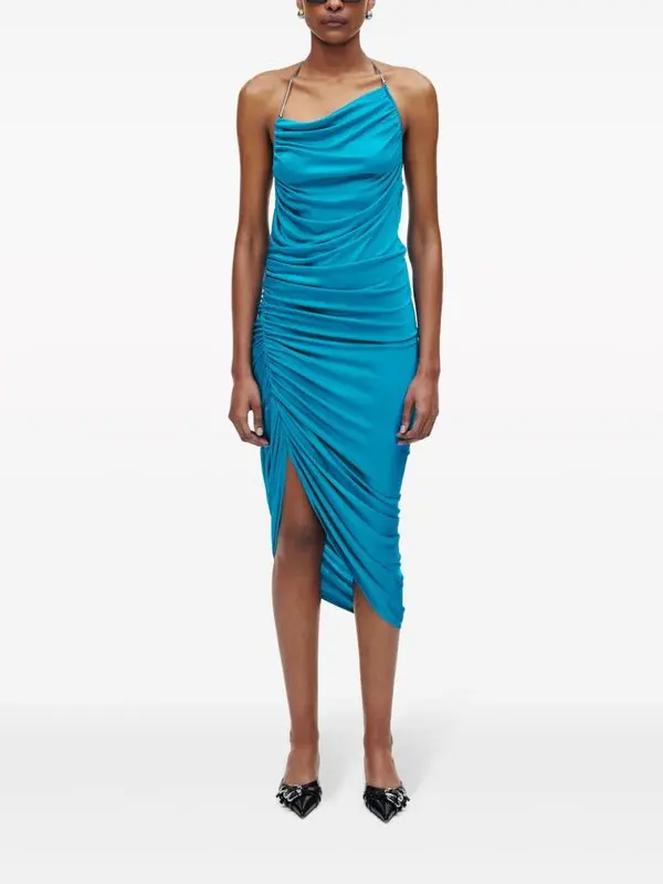 Marc Jacobs Draped Midi Dress - Blue