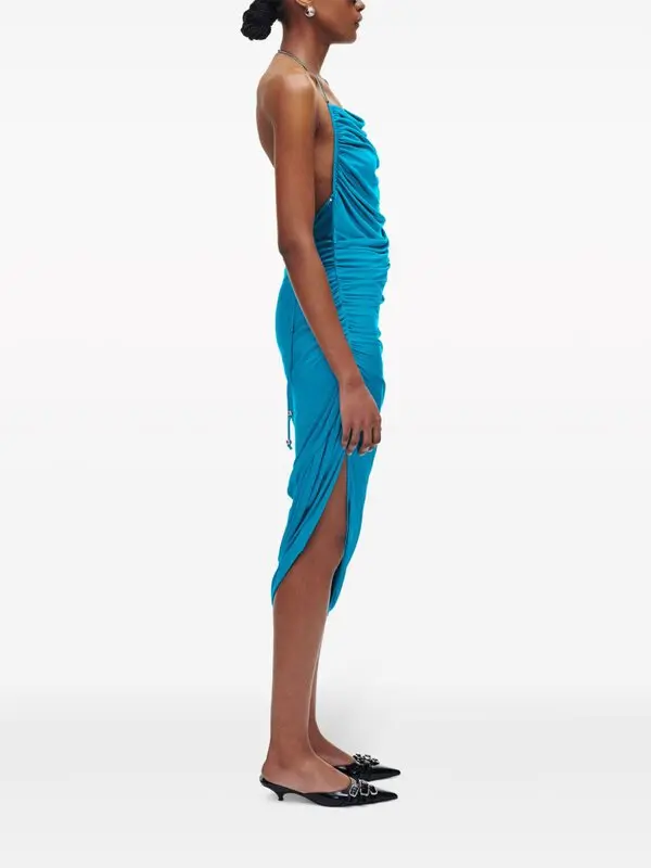 Marc Jacobs Draped Midi Dress - Blue