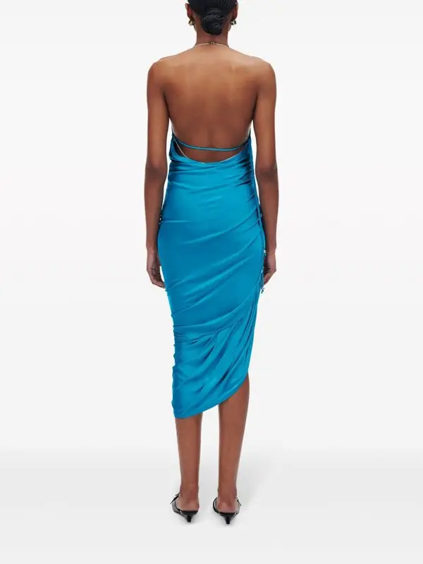 Marc Jacobs Draped Midi Dress - Blue