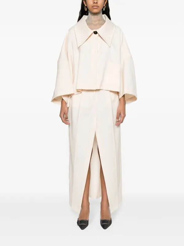 Viktor & Rolf Extreme Gabardine Shirt Jacket - Neutrals