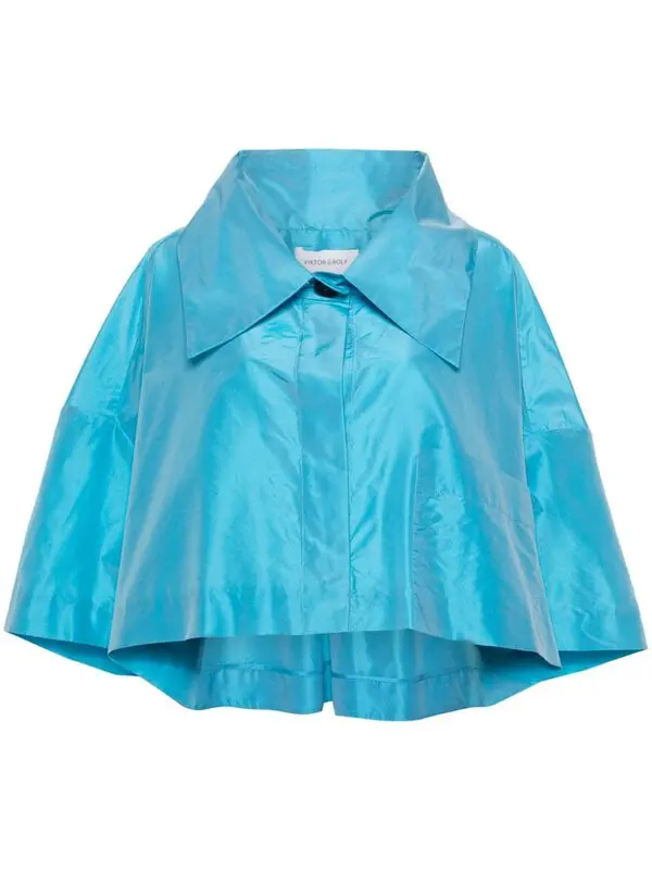 Viktor & Rolf Extreme Taffeta Shirt Jacket - Blue