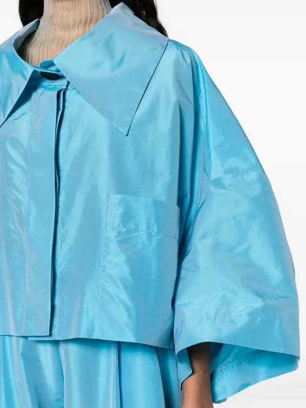 Viktor & Rolf Extreme Taffeta Shirt Jacket - Blue