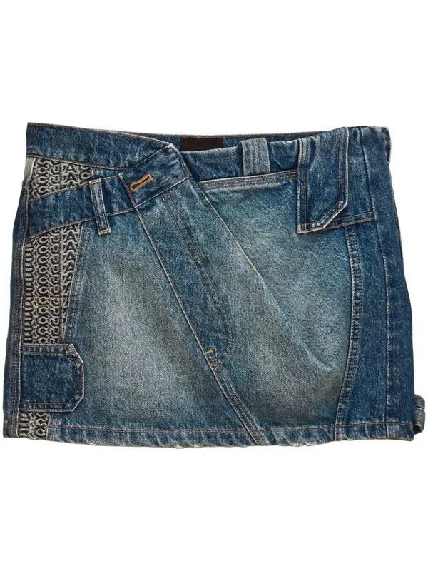 Marc Jacobs Patchwork Denim Miniskirt