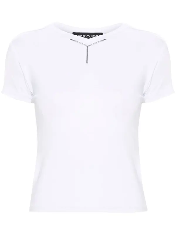 Y/project Logo-appliqué T-shirt - White