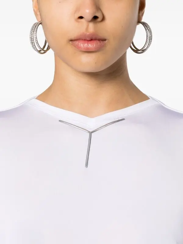 Y/project Logo-appliqué T-shirt - White