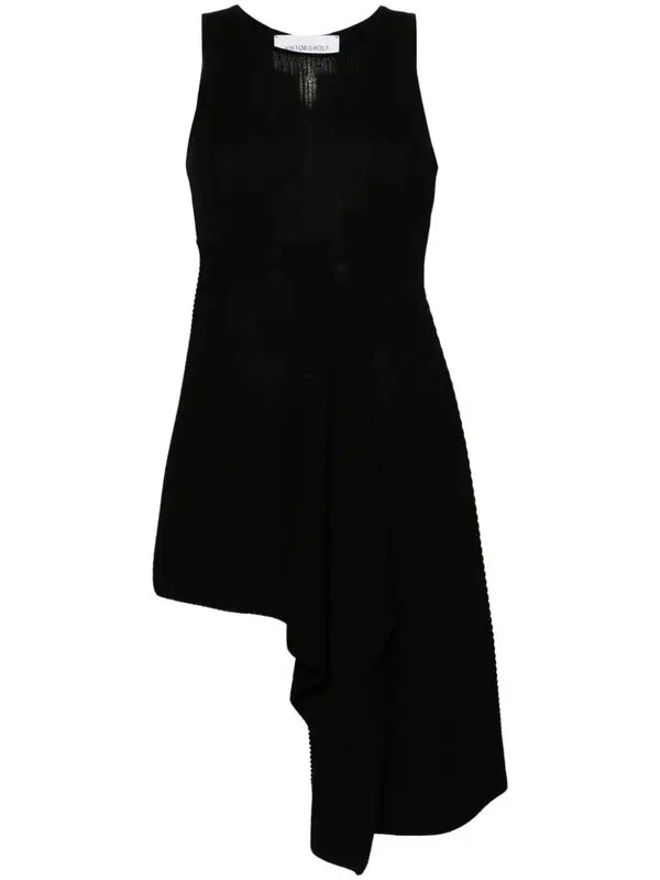 Viktor & Rolf Volant Asymmetric Top - Black