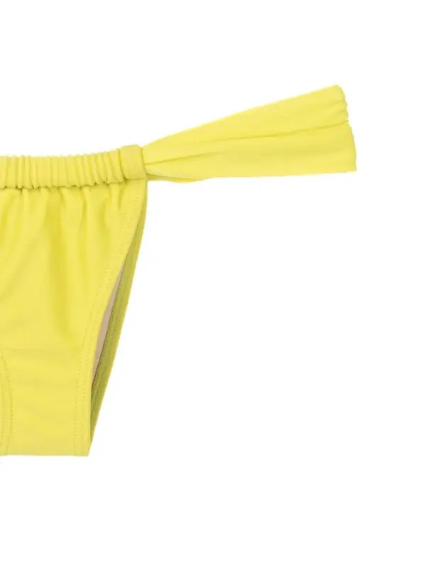 AMIR SLAMA Gathered Low-waisted Bikini Bottom - Yellow