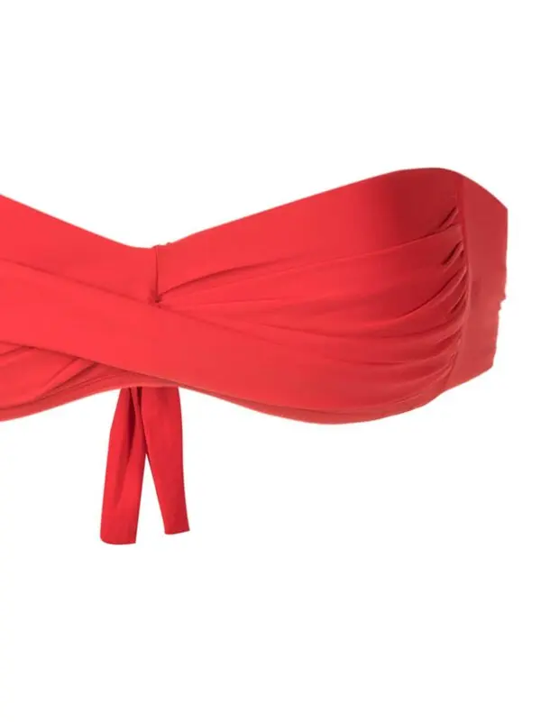 AMIR SLAMA Twist-detail Strapless Bikini