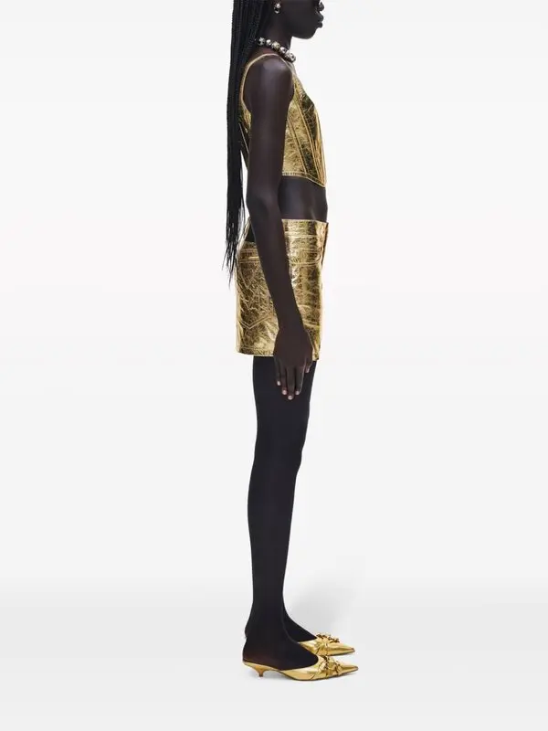 Marc Jacobs Metallic Miniskirt