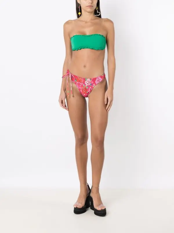 AMIR SLAMA Ruffled Strapless Bikini Top