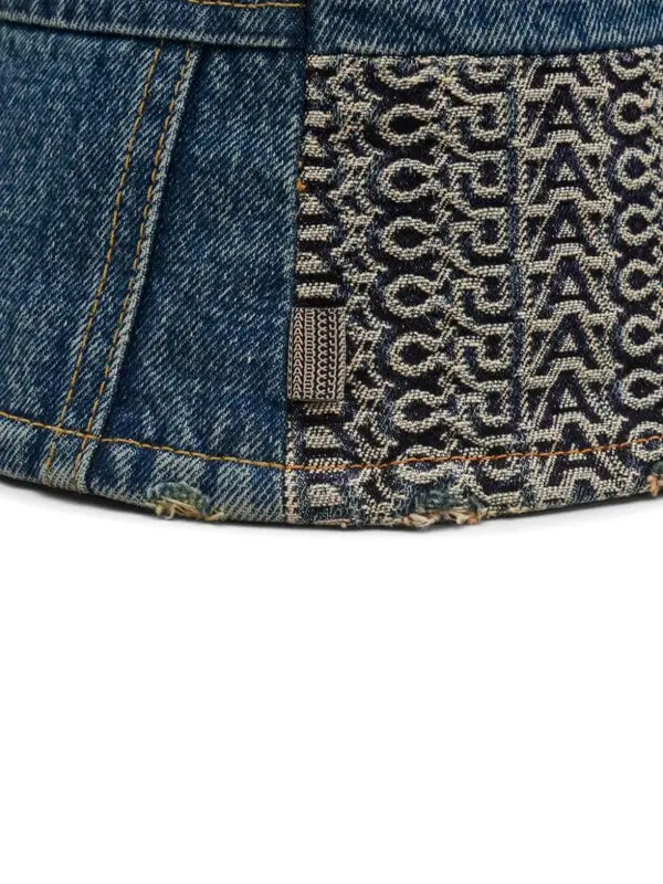 Marc Jacobs Patchwork Denim Bucket Hat In Blue - 50% Off  display picture 2