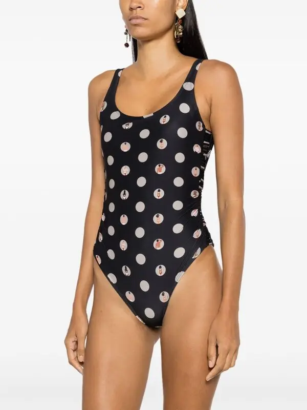 AMIR SLAMA Graphic-print One-piece Swimsuit