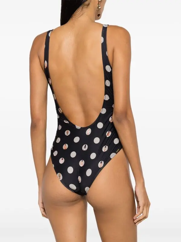 AMIR SLAMA Graphic-print One-piece Swimsuit