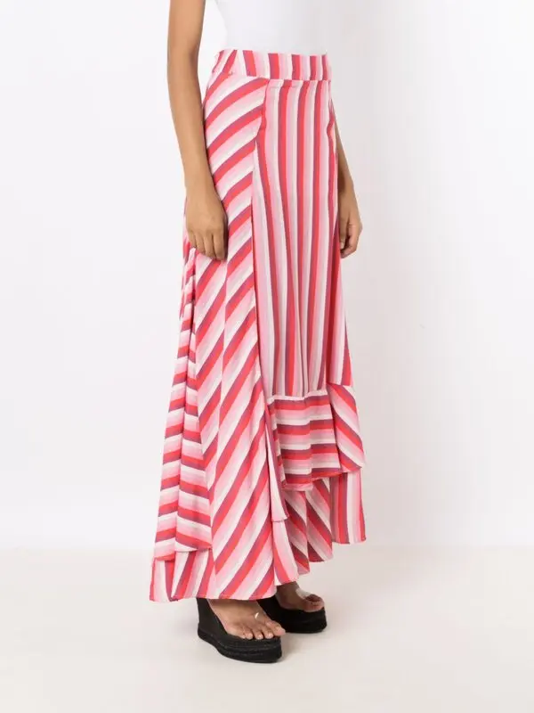 AMIR SLAMA Stripe-print Maxi Skirt