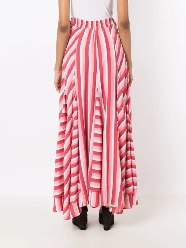 AMIR SLAMA Stripe-print Maxi Skirt