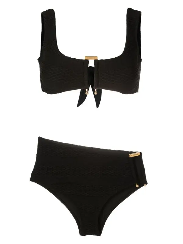 AMIR SLAMA Hardware-detailing Bikini - Black