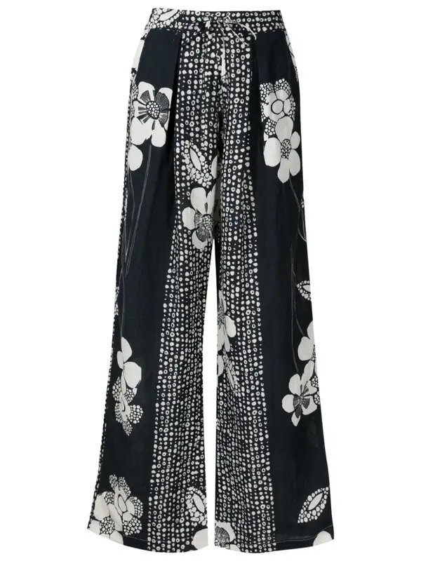 AMIR SLAMA Floral-print Trousers