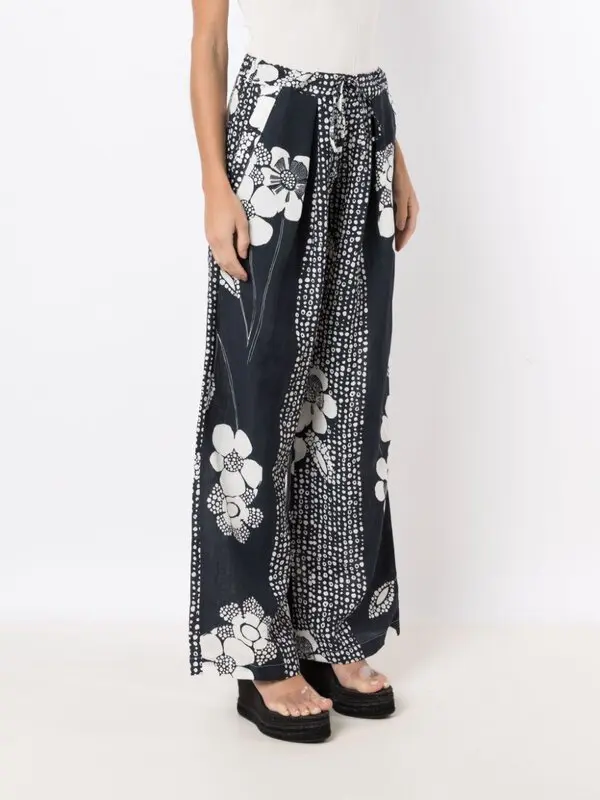AMIR SLAMA Floral-print Trousers