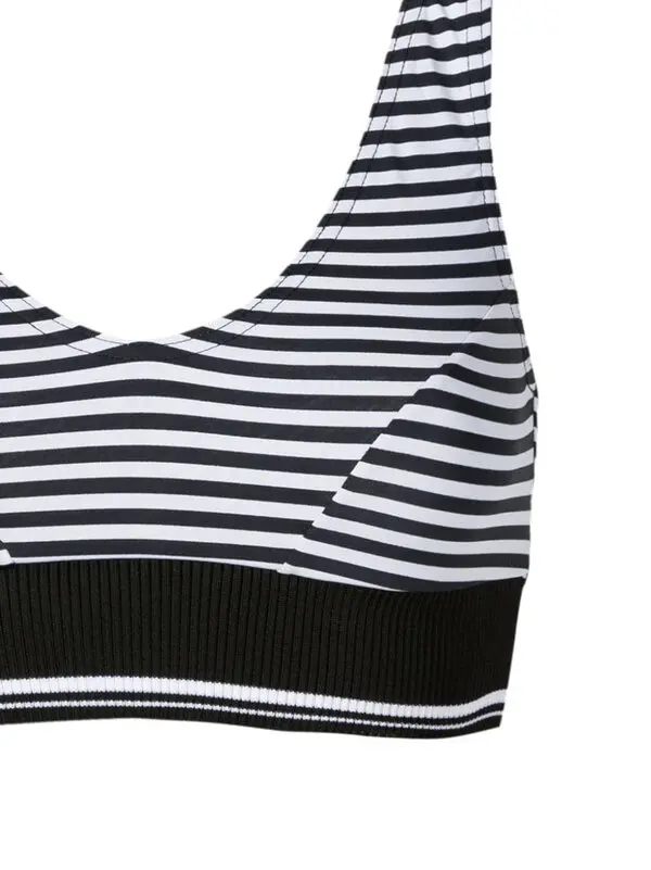 AMIR SLAMA Striped Scoop-neck Bikini