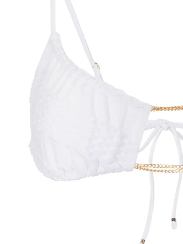AMIR SLAMA Chain-link Textured Bikini