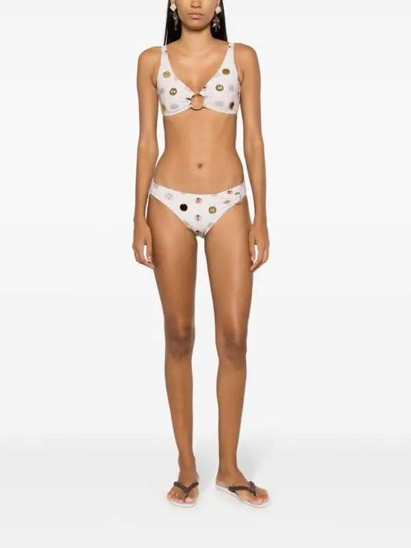 AMIR SLAMA Graphic-print Two-piece Bikini Set