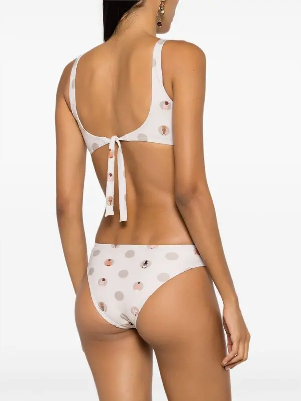 AMIR SLAMA Graphic-print Two-piece Bikini Set